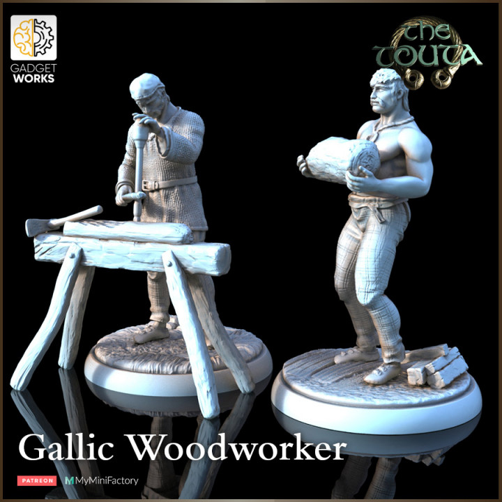 3D Printable Gaul / Celtic Villagers NPC Value Pack by Gadgetworks