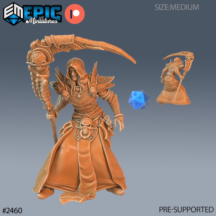 3D Printable Necromancer Adventurer Set / Undead Wizard / Evil Zombie ...