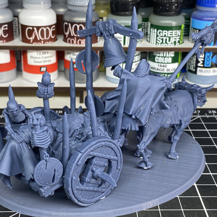 3D Printable Corpse Cart - Highlands Miniatures by Highlands Miniatures