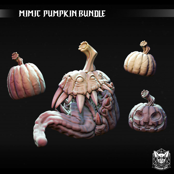 3D Printable Pumpkin Mimic Bundle by Dungeon Dog