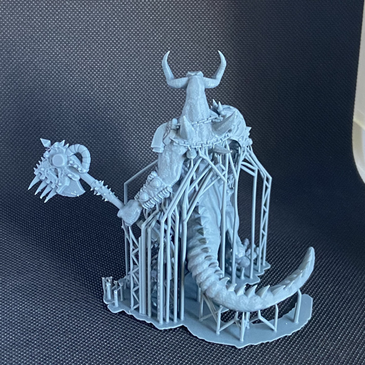 3D Printable Demon King by Immaterium God Miniatures
