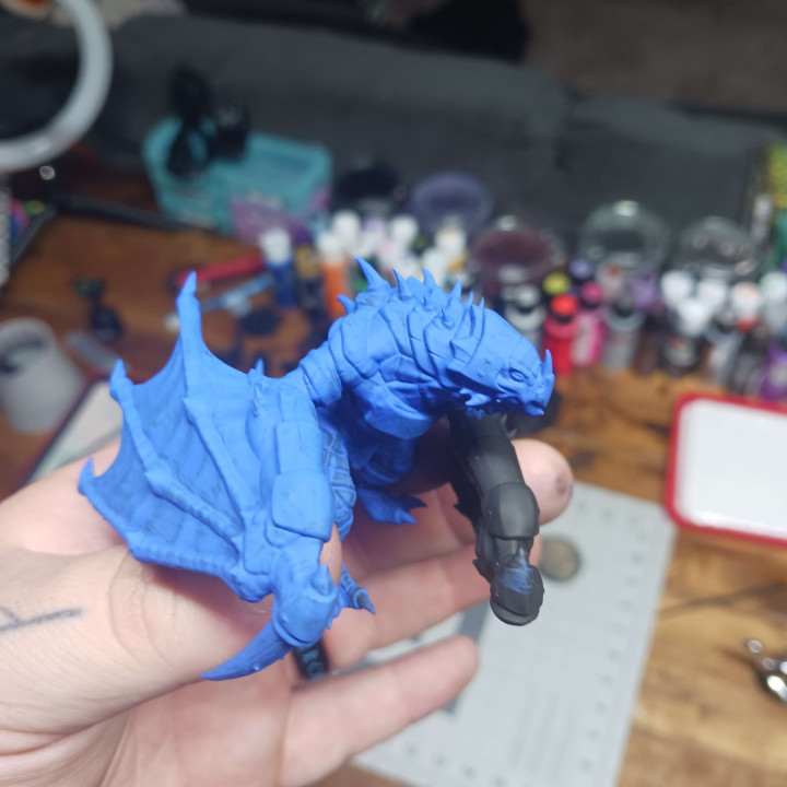 3D Printable Azure Bound - Spike Dragon Smoulder (Early Access Mini) by ...