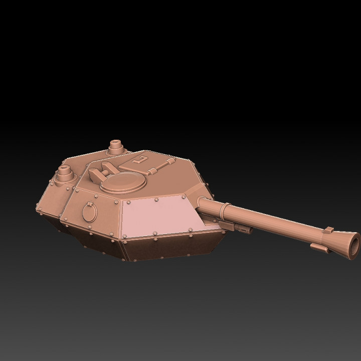 3D Printable Tank And Artillery Cannons by Sharedog Miniatures