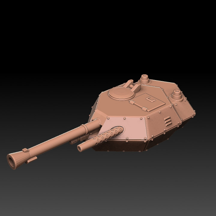 3D Printable Tank And Artillery Cannons by Sharedog Miniatures