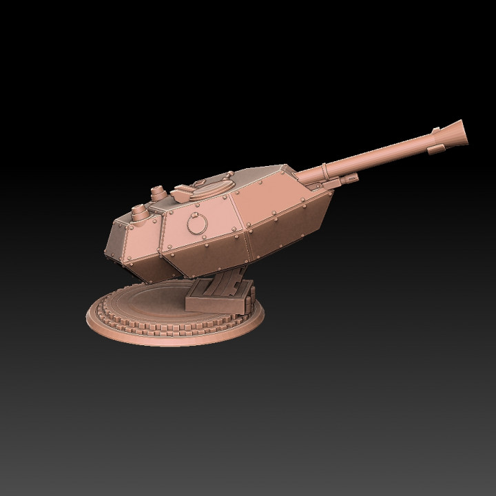 3D Printable Tank And Artillery Cannons by Sharedog Miniatures
