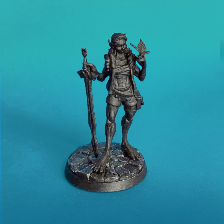 3D Printable Matty, a bat shifter barbarian by Awkward Penguin's Minis