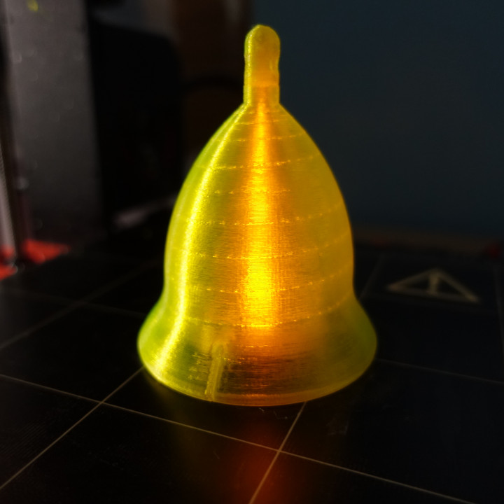 3D Printable Lighted Ornament Bell by Dan Ouellet