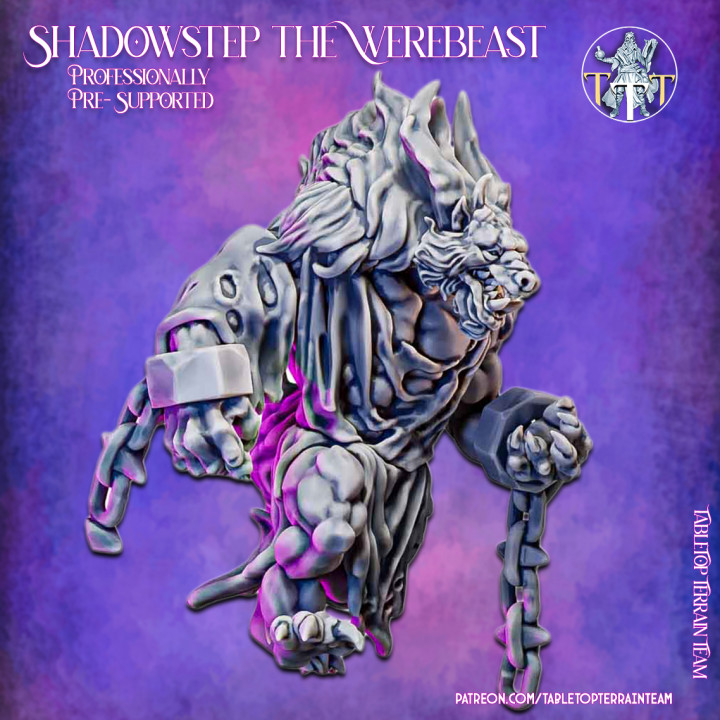 3D Printable Shadowstep (Werebeast) by Tabletop Terrain