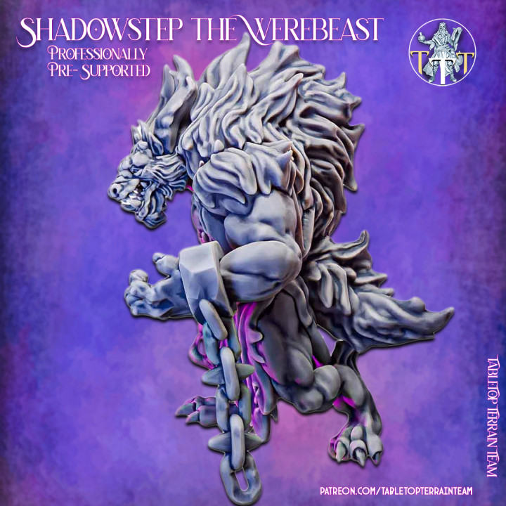 3D Printable Shadowstep (Werebeast) by Tabletop Terrain