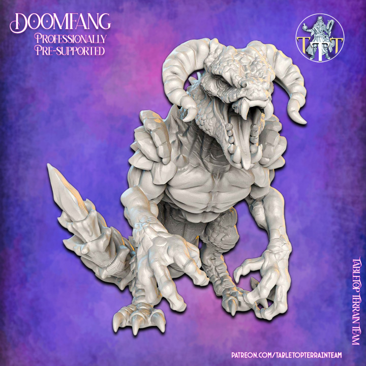3D Printable Doomfang (Cryptid) by Tabletop Terrain