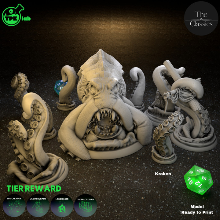 3D Printable Kraken by TPK Lab