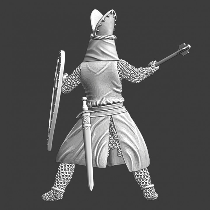 3D Printable Medieval warrior bishop in battle by Northern Crusades ...