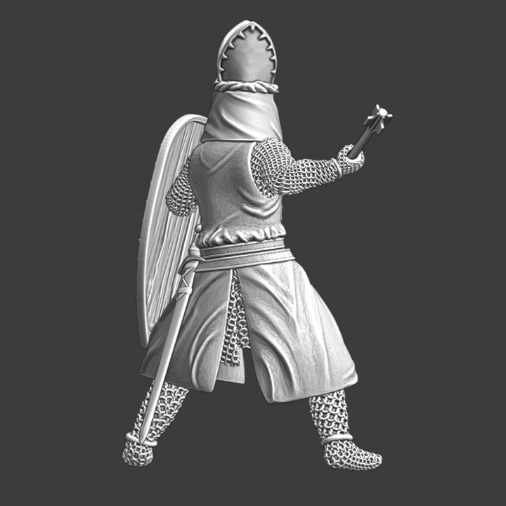 3D Printable Medieval warrior bishop in battle by Northern Crusades ...