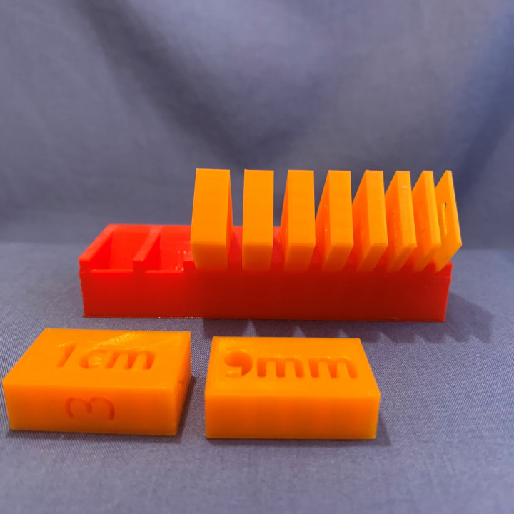 3D Printable Measurement Spacers & Desktop Holder by WiDJiX Maker