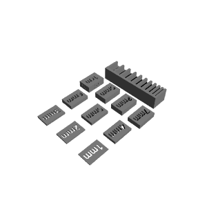 3D Printable Measurement Spacers & Desktop Holder by WiDJiX Maker