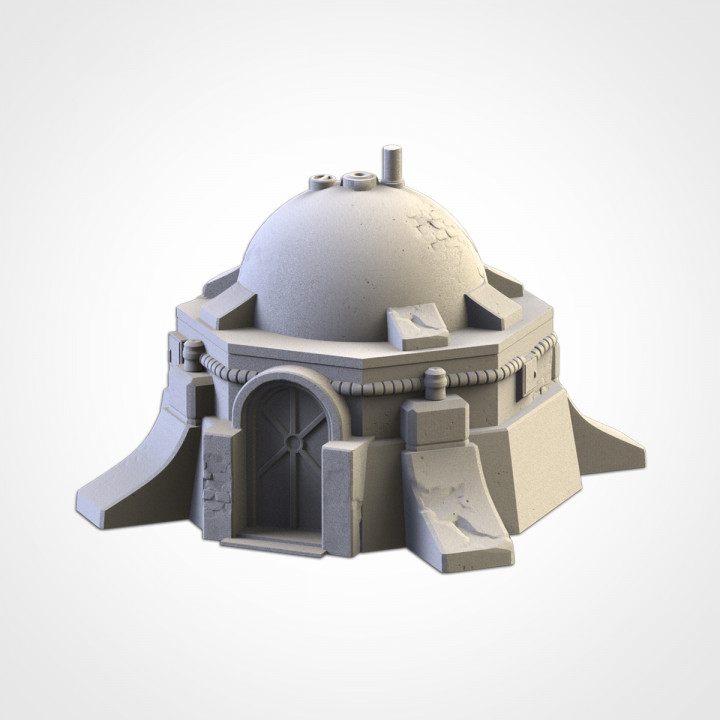 3D Printable DESERT BUILDINGS 02 by Txarli Factory