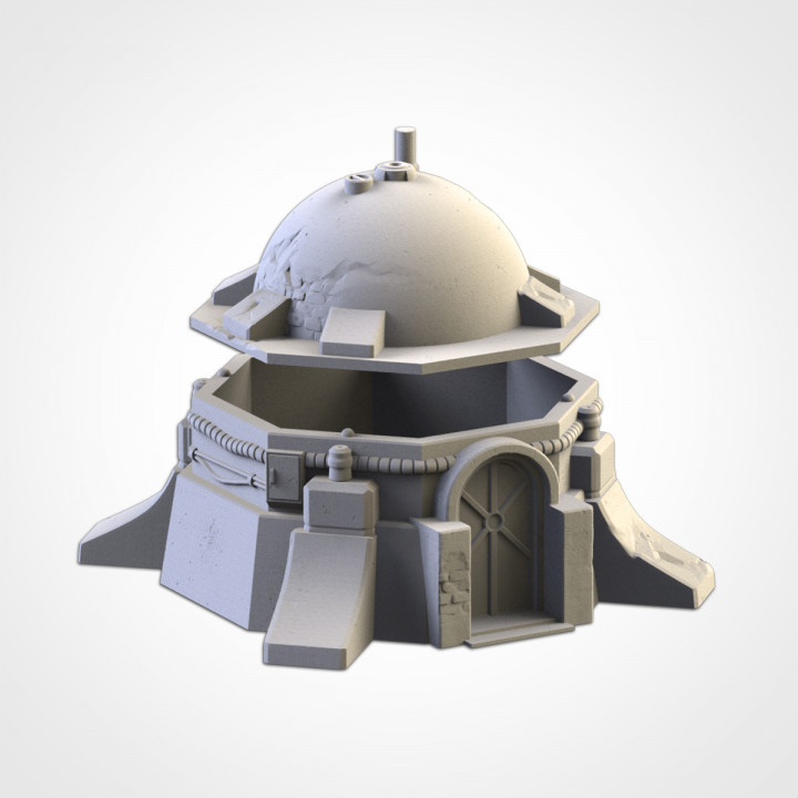 3D Printable DESERT BUILDINGS 02 by Txarli Factory
