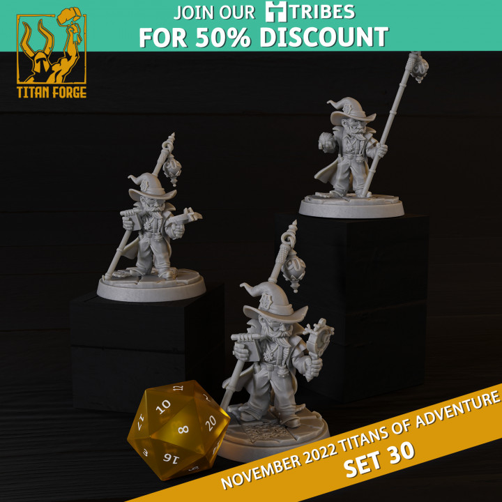 3D Printable RPG - DnD Hero Characters - Titans of Adventure Set 30 by ...