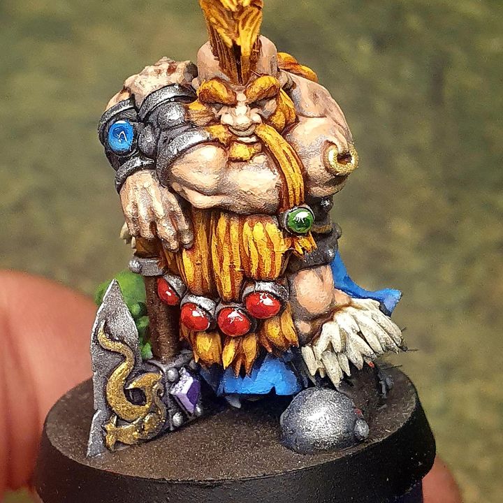 3D Print of Dwarf Berserker Lord by heinerdomrse