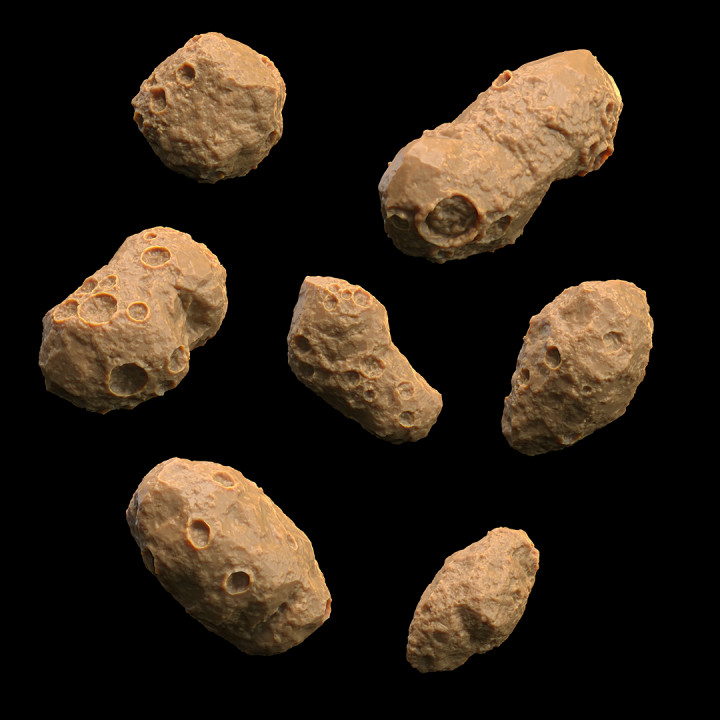 3D Printable Astroids Scatter Terrain | PRESUPPORTED | Journey Through ...