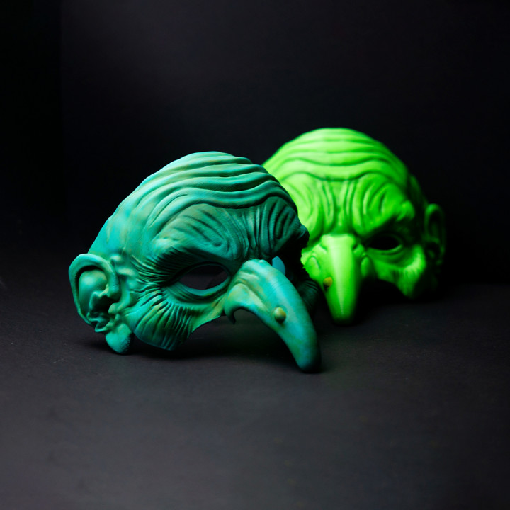 3D Printable Witch Mask by Stlflix