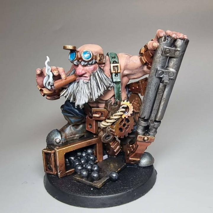 3D Print of Dwarf Engineer by Gaelion