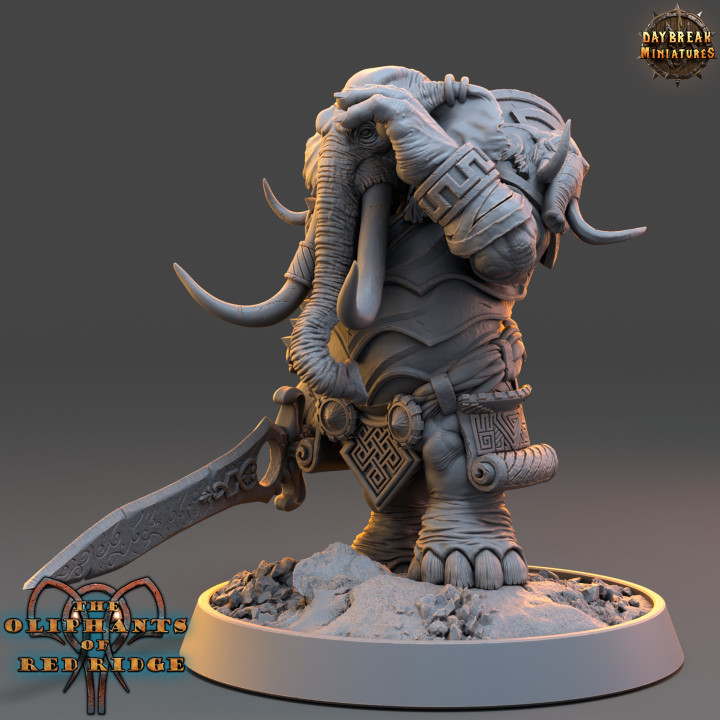 3D Printable Cyrus Swordtusk - The Oliphants of Red Ridge by Daybreak ...