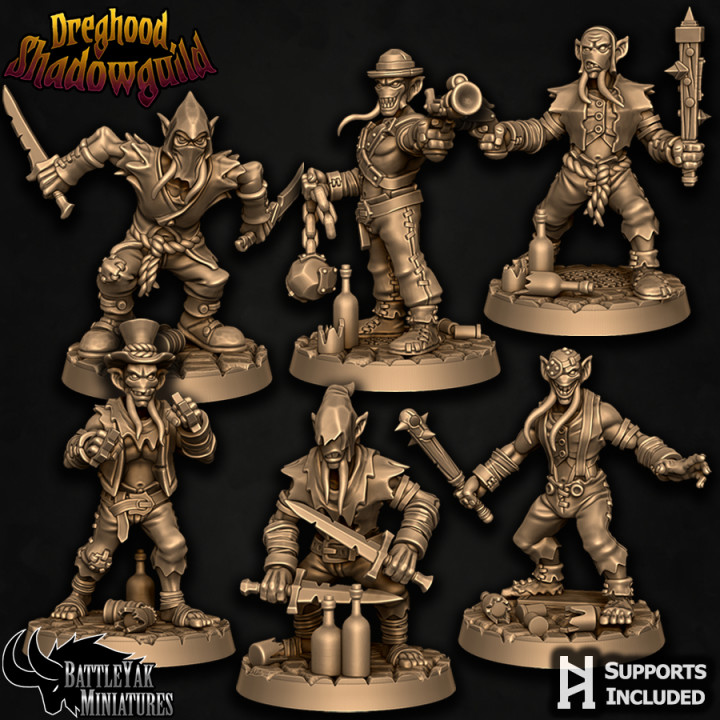 3D Printable Dreggum Goon Pack by Battle Yak Miniatures