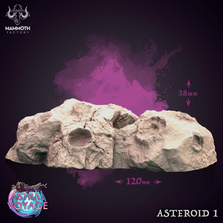 3D Printable Asteroids by Mammoth Factory