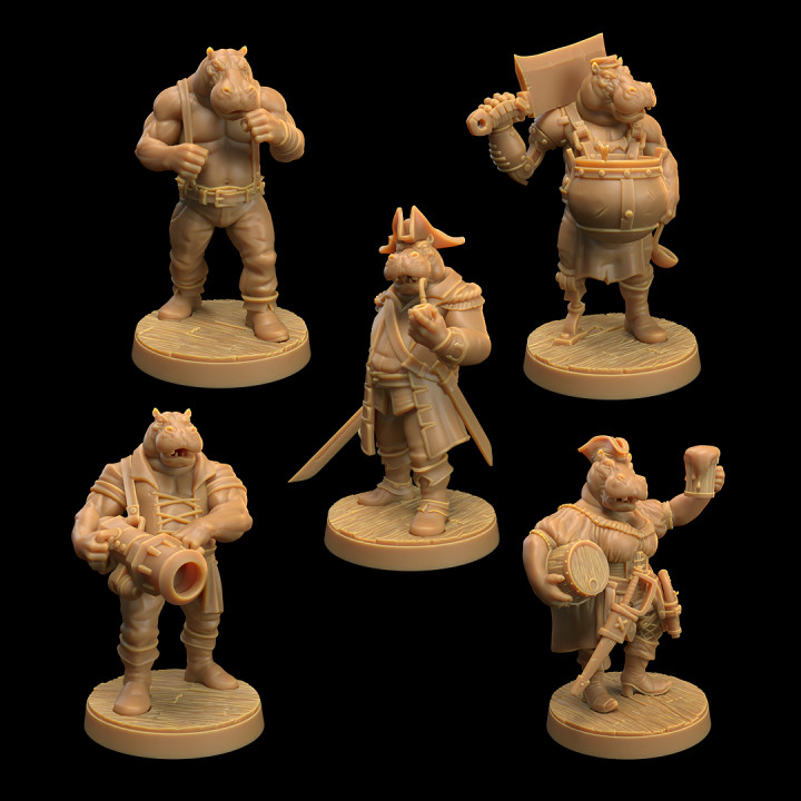 3D Printable Giff Crew | PRESUPPORTED | Journey Through the Astral Sea ...