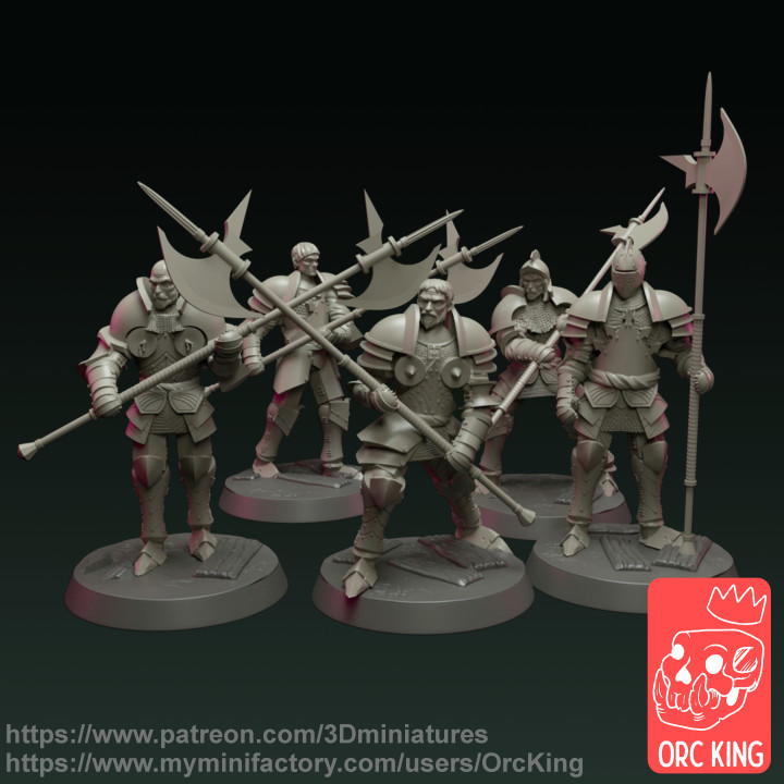 3D Printable Heavy Warrriors Halbred by Orc King Studio