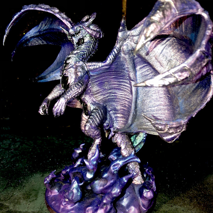 3D Print of Nebula Dragon | PRESUPPORTED | Journey Through the Astral Sea by Zeph_Thrax
