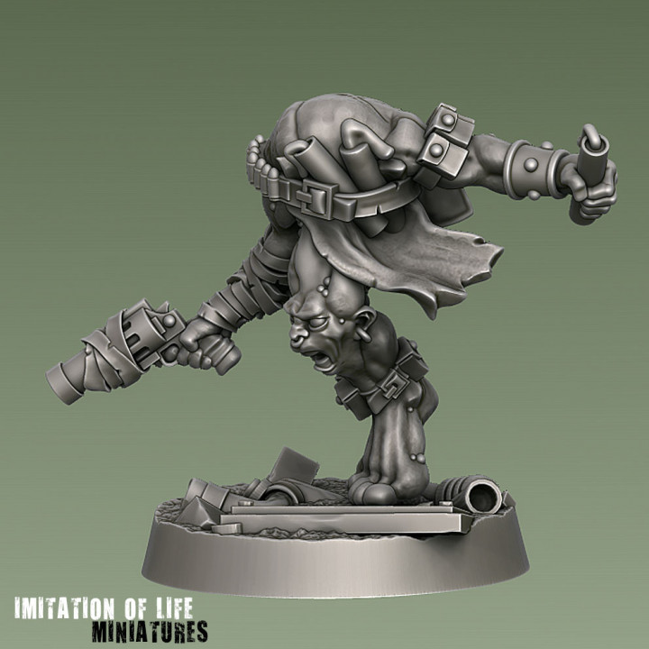 3D Printable Capt. Knee - Post Apocalyptic Mutant by Imitation of Life ...