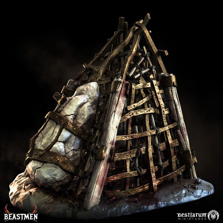 3D Printable Beastman Prison | Beastmen | Terrain - Fantasy by ...