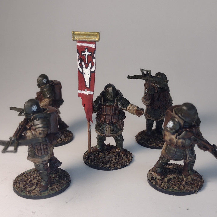 3D Print of Crossbow Mage Hunters by Doodstormer