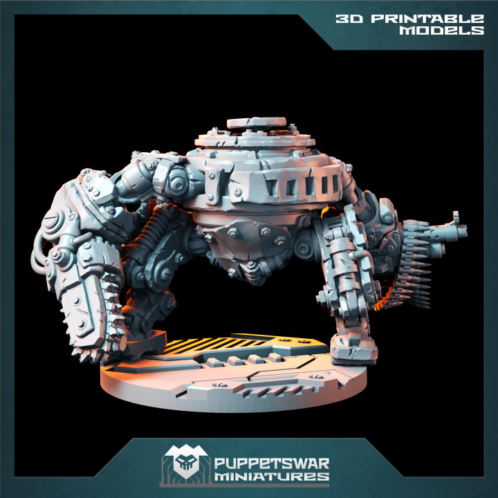 3D Printable Orc Killer Bots by Puppetswar Miniatures