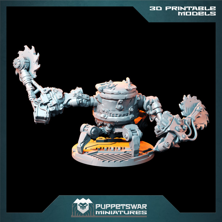 3D Printable Orc Killer Bots by Puppetswar Miniatures