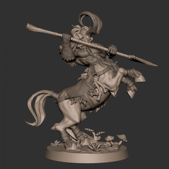 3D Printable Bastion, the Centaur Druid (4 Versions) by Bite the Bullet