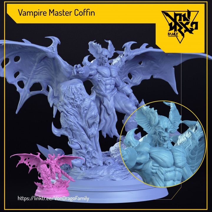 3D Printable Vampire Master Coffin by Von Drago Family