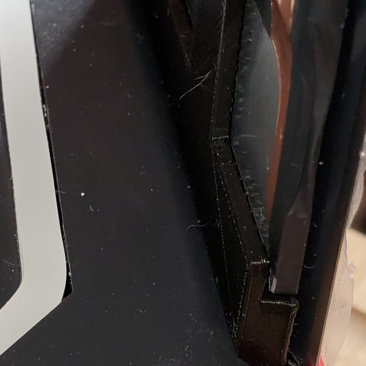 3D Printable Hyte Y60 Corner Glass Screen Mount by Robert