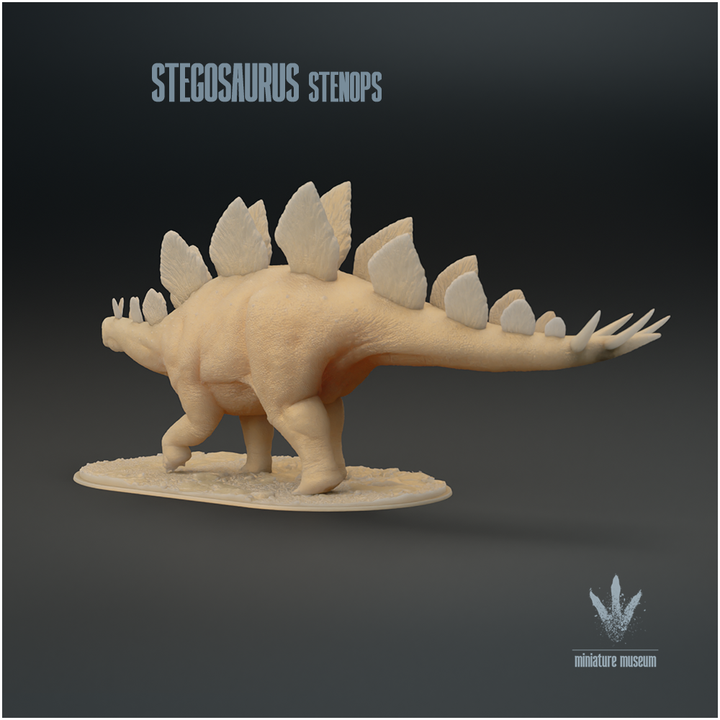3D Printable Stegosaurus stenops: The Spikes of Jurassic by Miniature ...