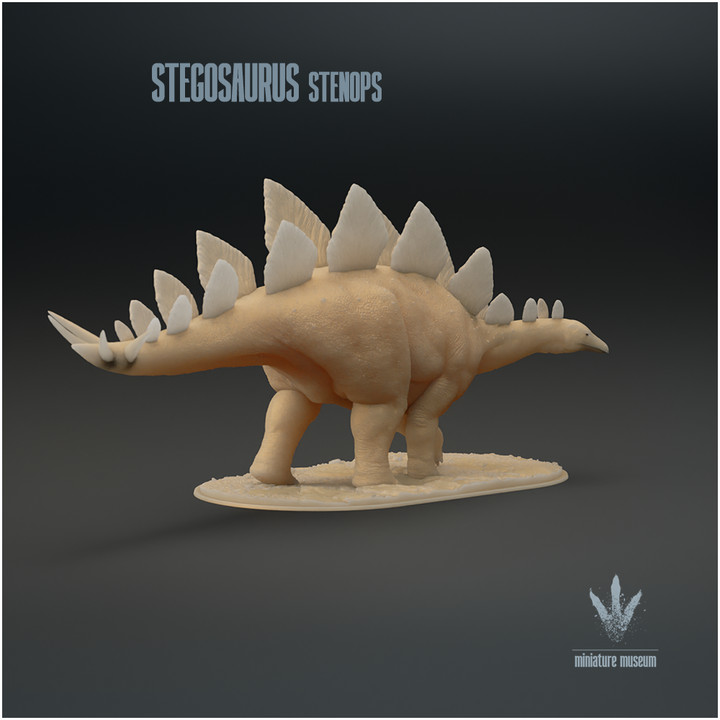 3D Printable Stegosaurus stenops: The Spikes of Jurassic by Miniature ...