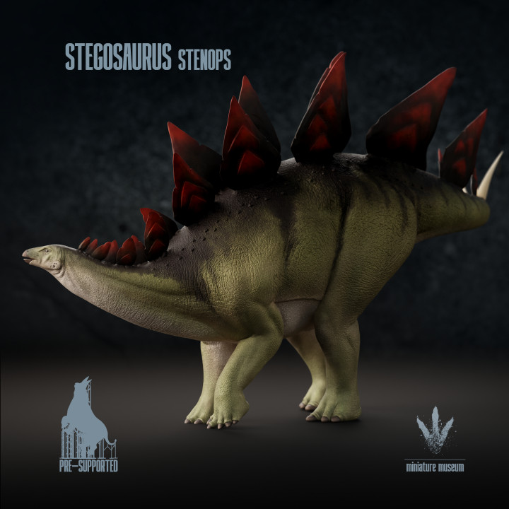 3D Printable Stegosaurus stenops: The Spikes of Jurassic by Miniature ...