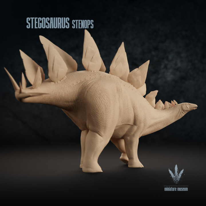 3D Printable Stegosaurus stenops: The Spikes of Jurassic by Miniature ...