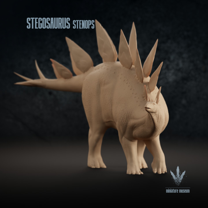 3D Printable Stegosaurus stenops: The Spikes of Jurassic by Miniature ...