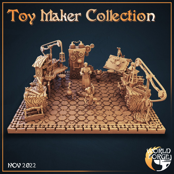 3D Printable The Toy Maker Collection by World Forge Miniatures