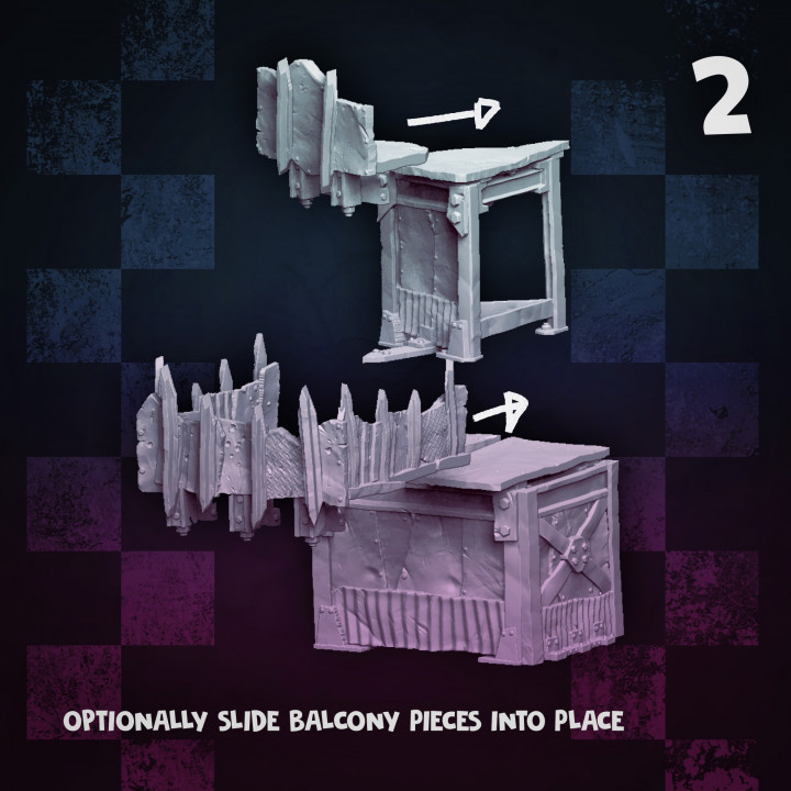 3D Printable MrModulork's Fortress - Outpost Kit by MrModulork