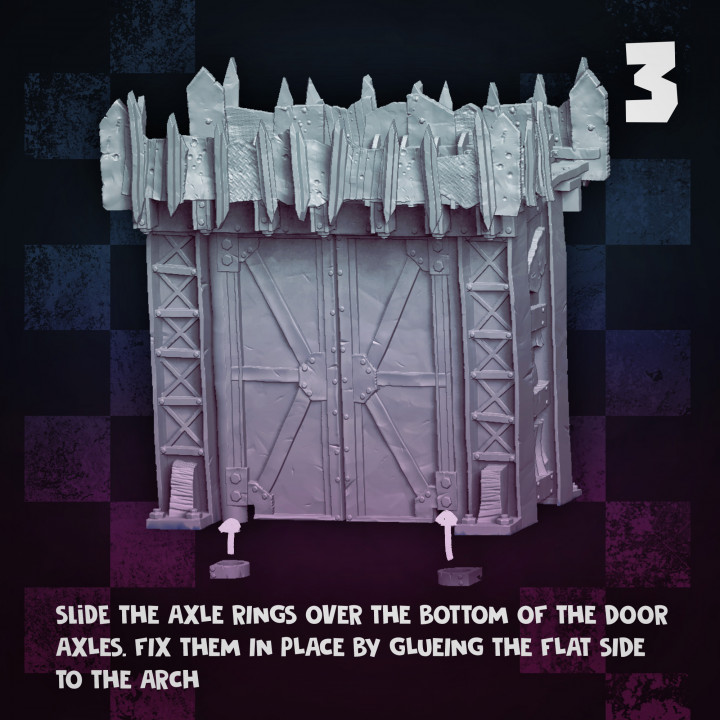 3D Printable MrModulork's Fortress - Gate Kit by MrModulork