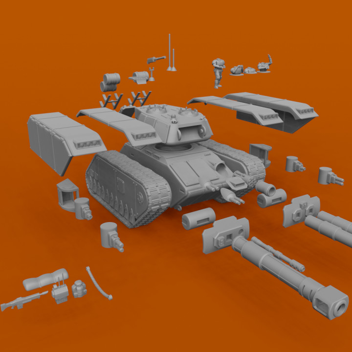 3D Printable Imperial Mammoth Tank by BadgersArmoury