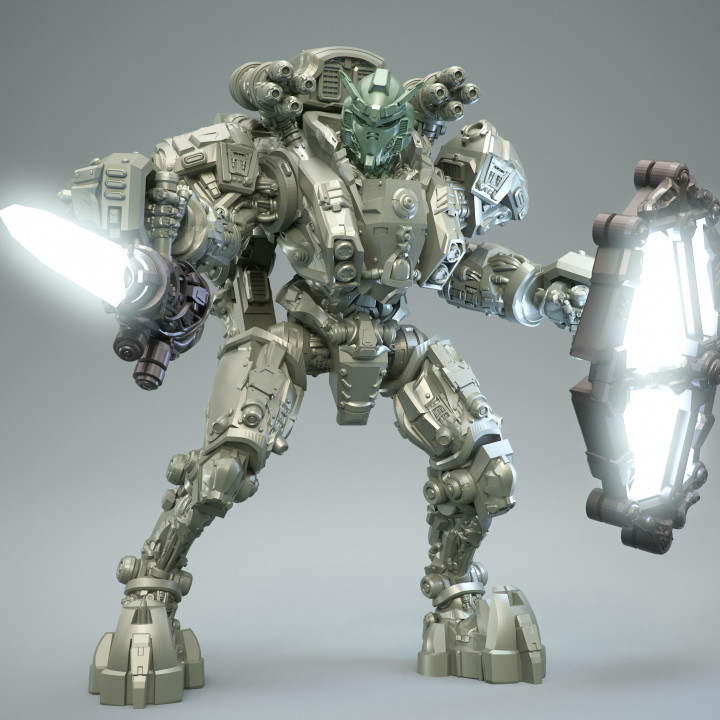 3D Printable Anime Mech by 3DArtGuy